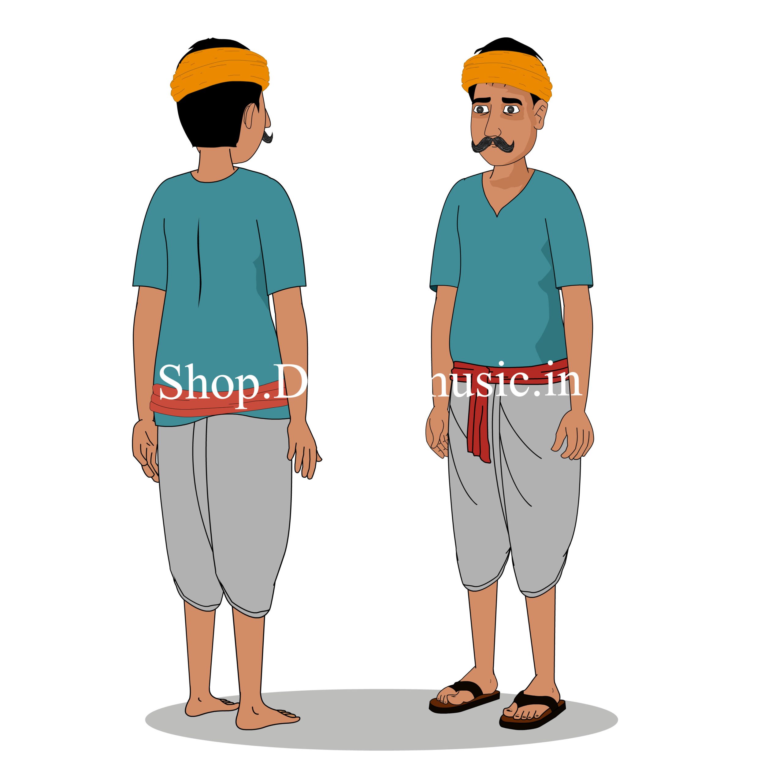 Kishan 2D Character 2 Pose – Shop.Dreammusic